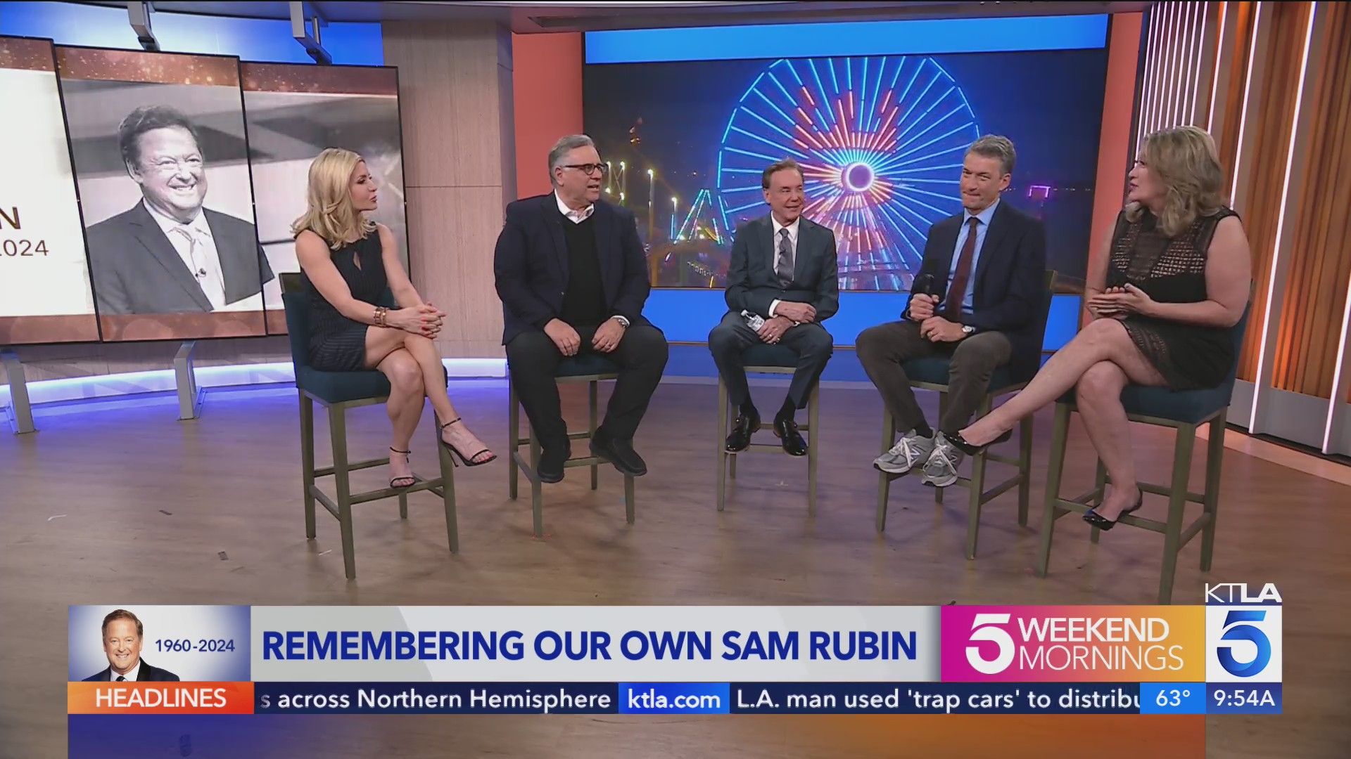 Original KTLA 5 Morning News crew honors the life and legacy of KTLA’s Sam Rubin – KTLA