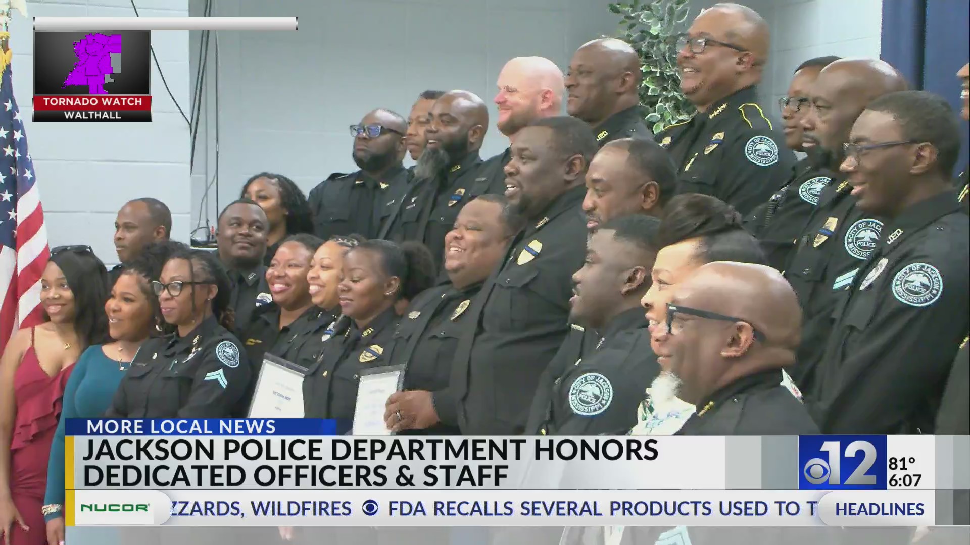 Jackson Police Department honors top officers – WJTV