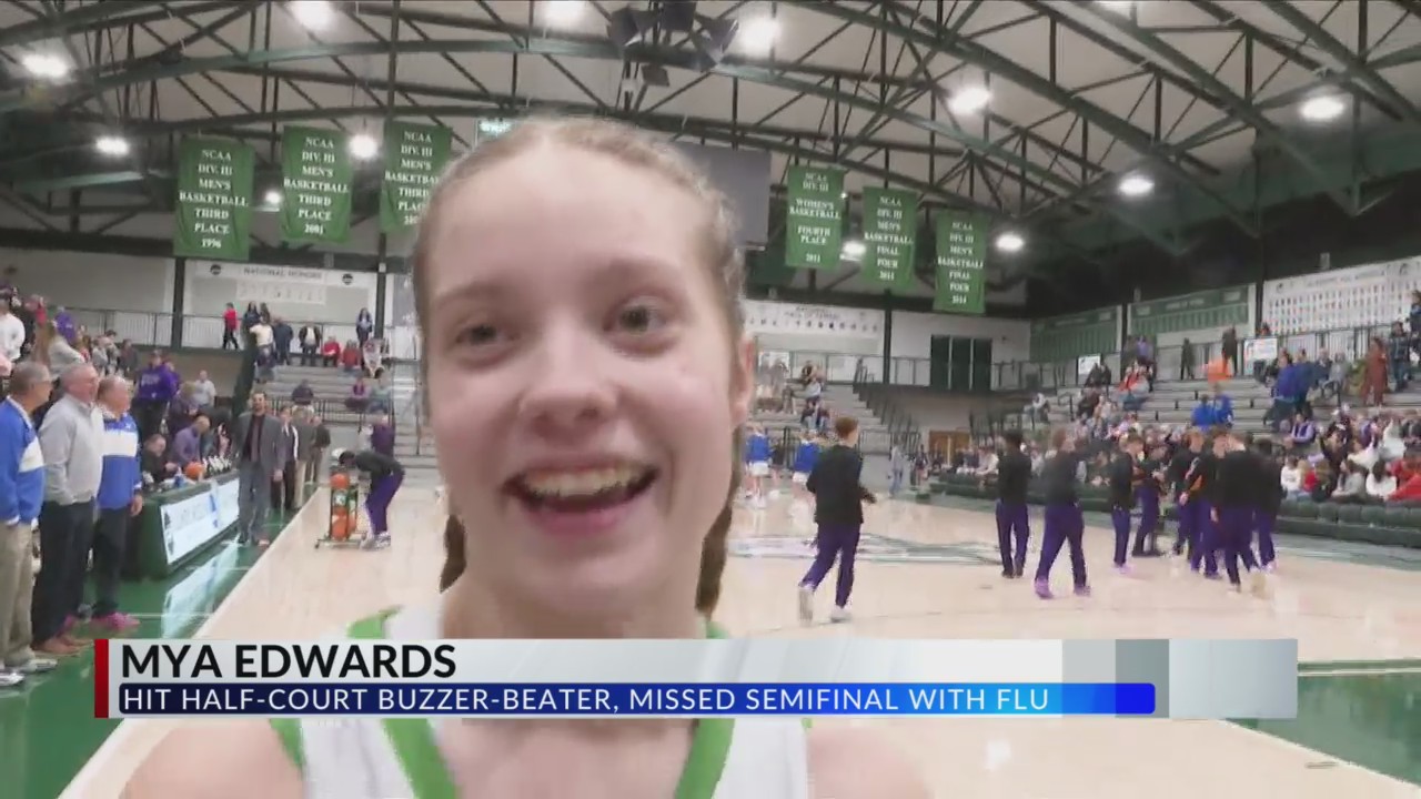 “I didn’t think I’d be here.” Mya Edwards hits half-court winning shot ...