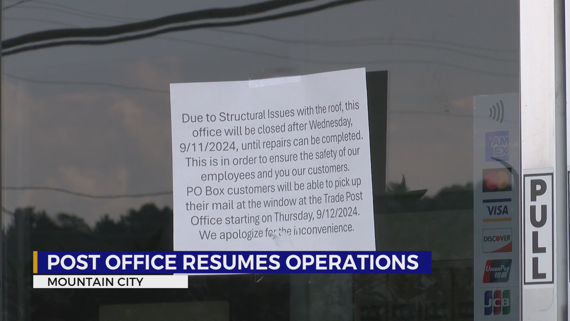 Mountain City post office resumes operations after abrupt Sept. closure ...