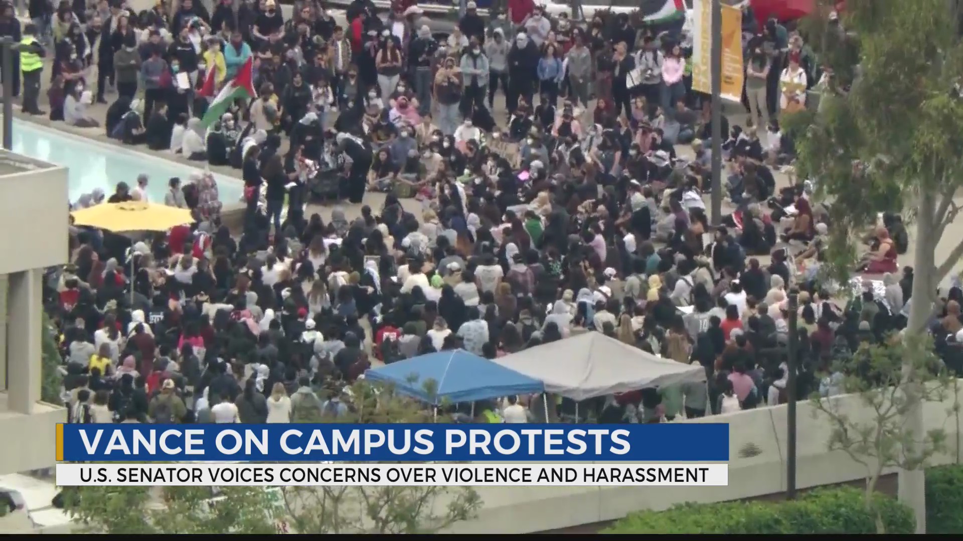 Sen. Vance worries college protests are moving beyond First Amendment ...