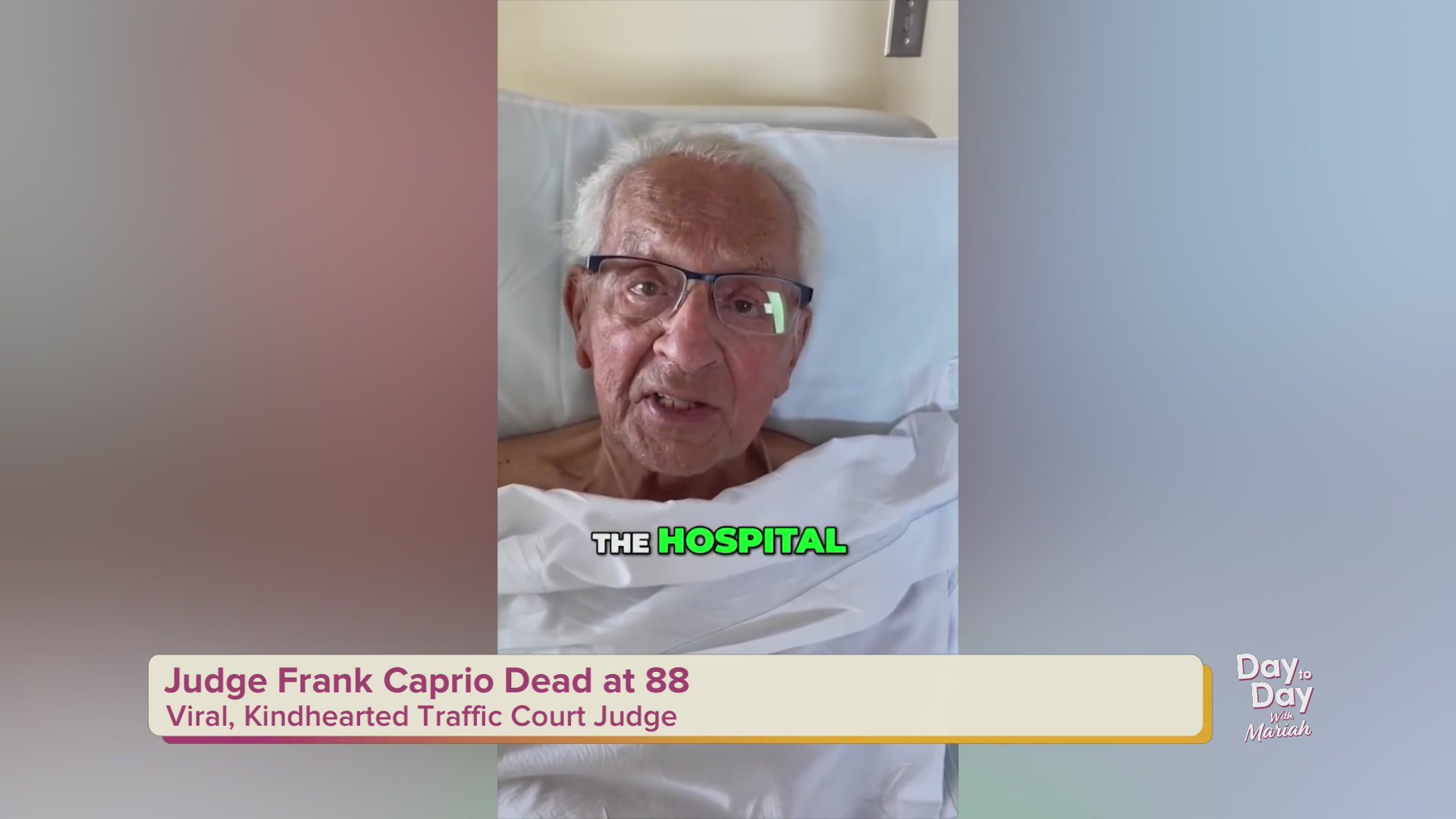Judge Frank Caprio Dead at 88 | August 21, 2025 | Day to Day with ...