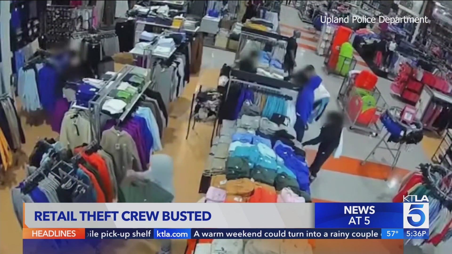 Retail theft crew leads authorities on wild chase – KTLA