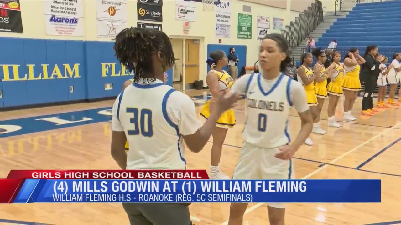 Girls High School Basketball – Mills Godwin at William Fleming – WFXRtv