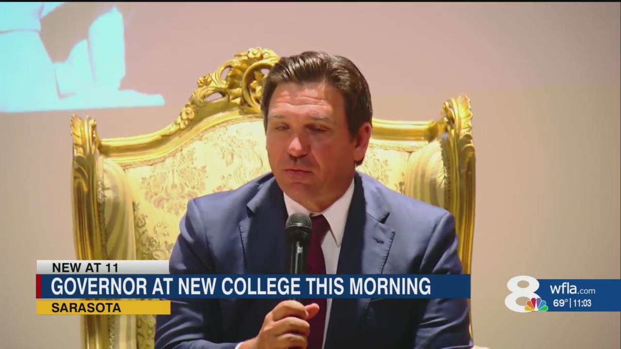 Gov. DeSantis speaks at New College of Florida in Sarasota – WFLA