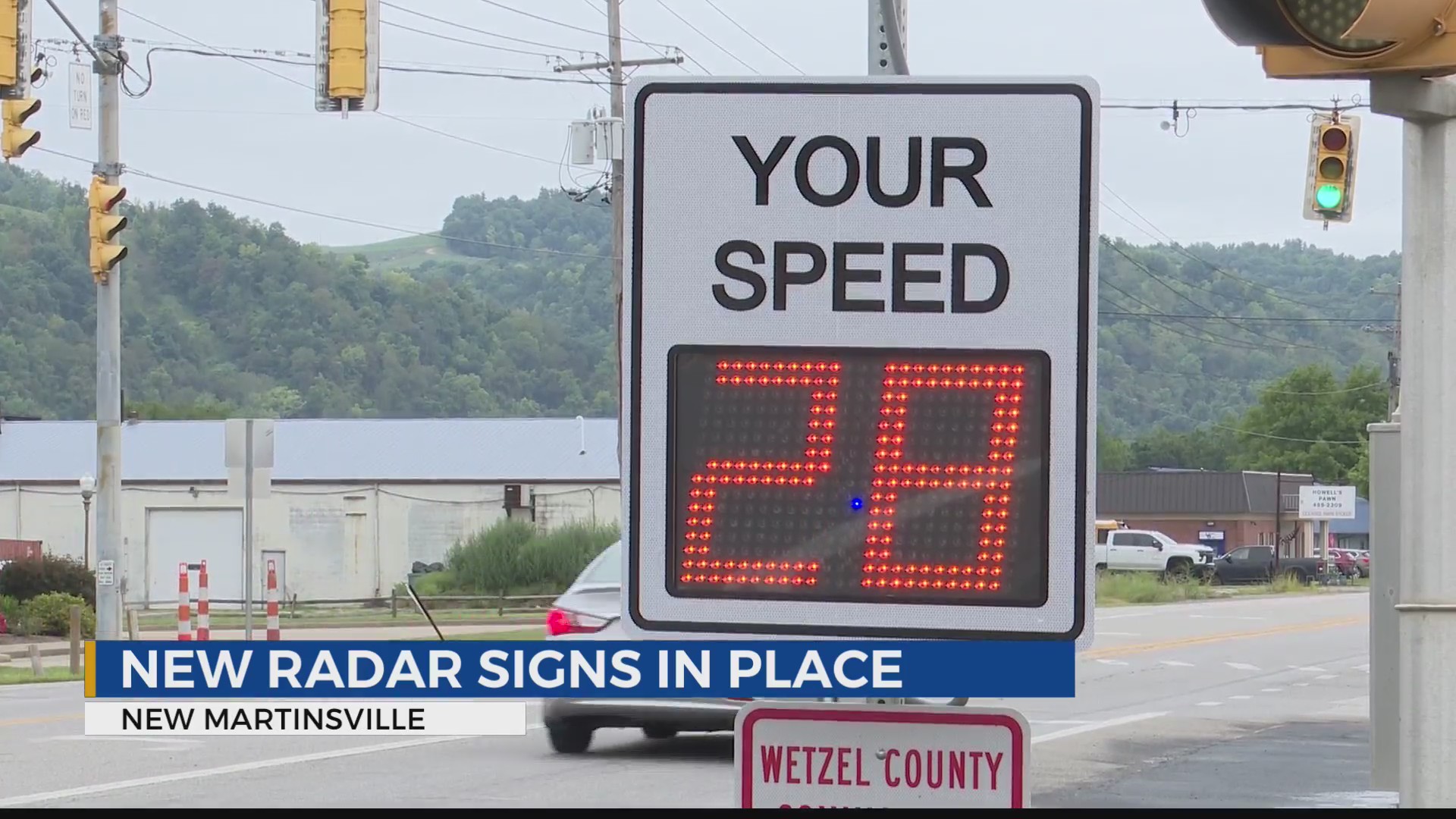 New radar signs installed to slow down speeders in Wetzel County – WTRF