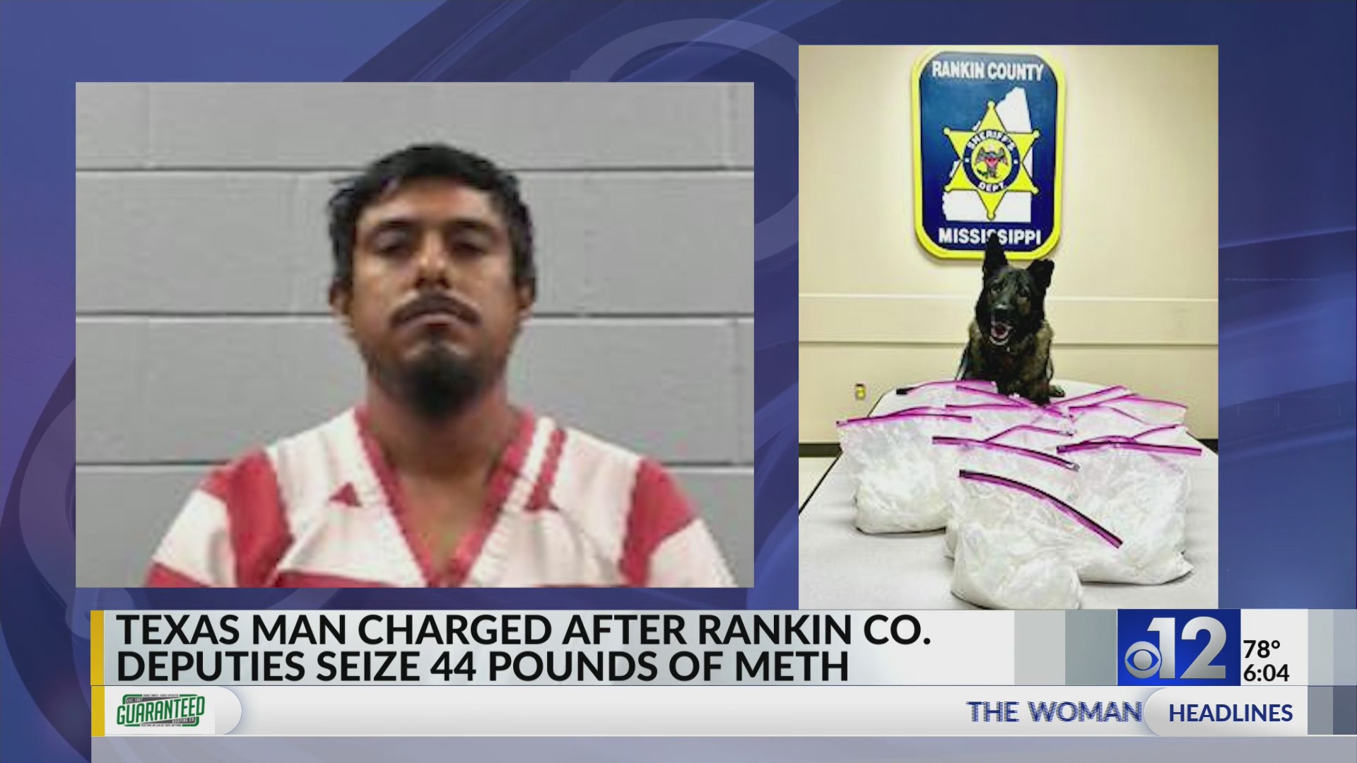 Texas man charged after Rankin County deputies seize 44 pounds of meth ...