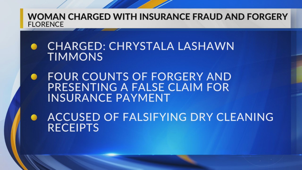 Florence woman falsified dry cleaning receipts submitted to insurance ...