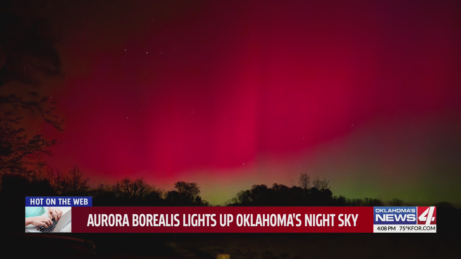 Aurora Borealis lights up Oklahoma’s night sky – KFOR.com Oklahoma City
