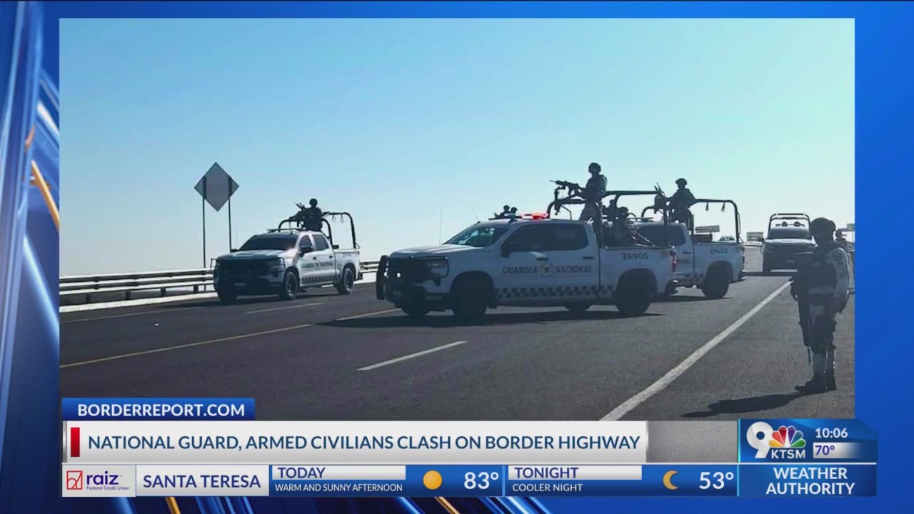 National Guard, civilians clash on Mexican border highway – BorderReport
