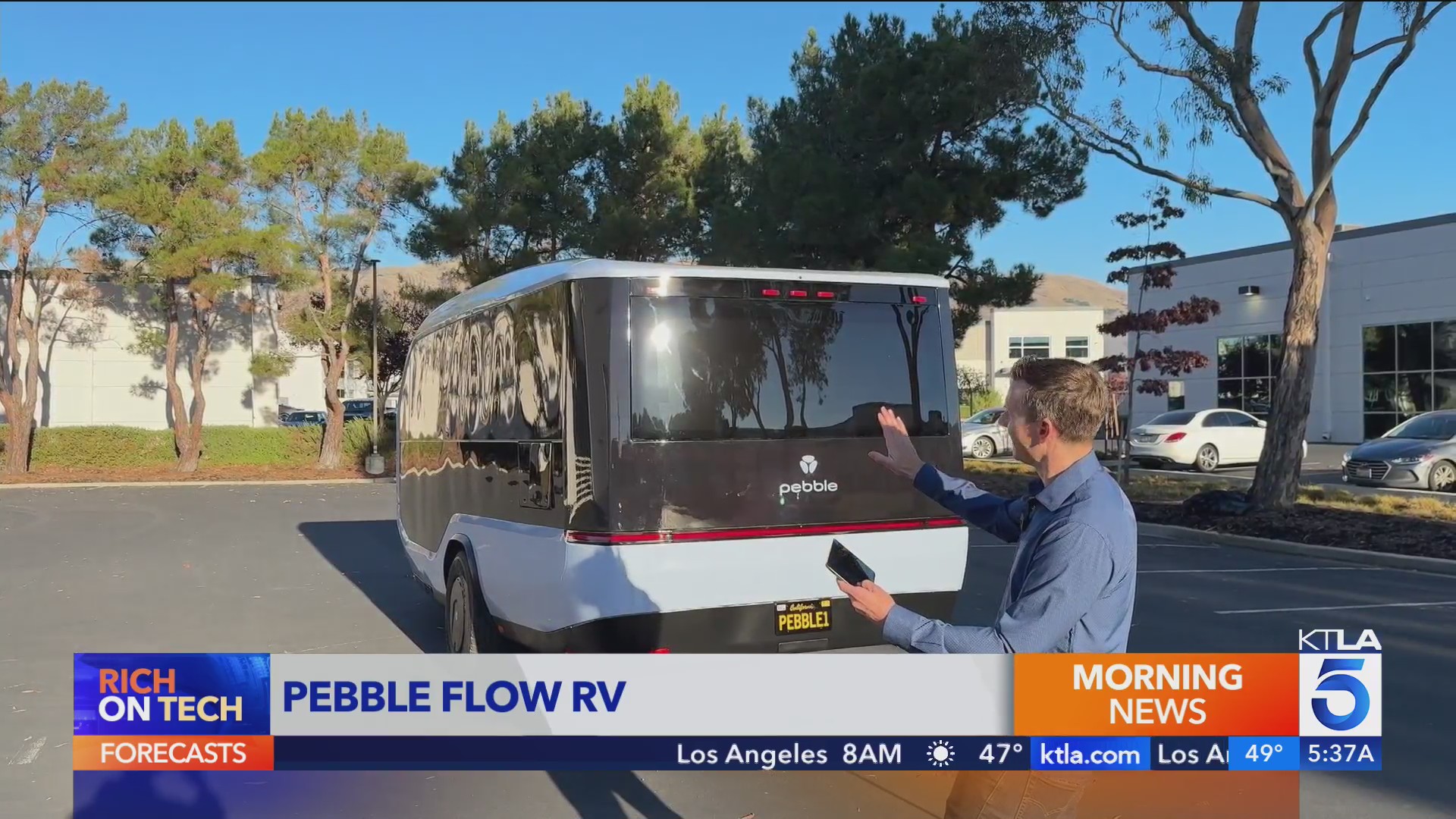 Testing Pebble Flow: The RV You Control with an iPad – KTLA