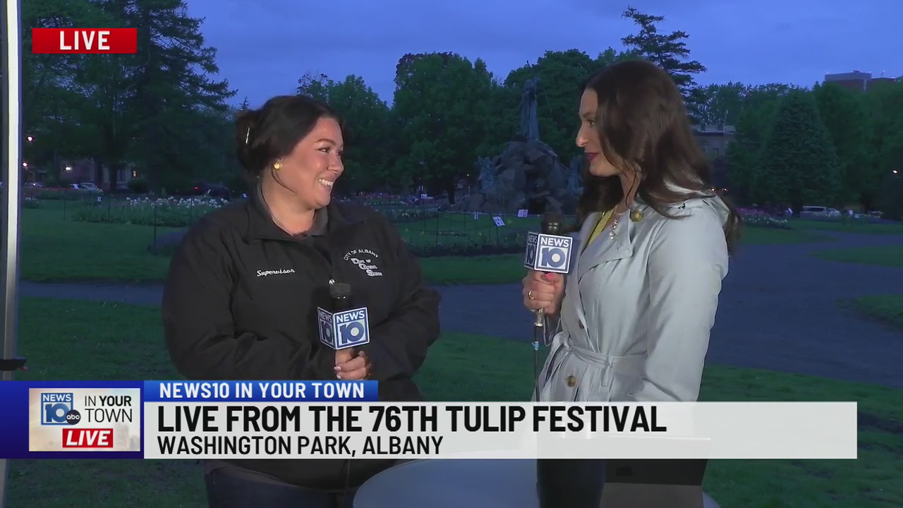 Live from the 76th Tulip Festival in Albany with Albany City Gardner ...
