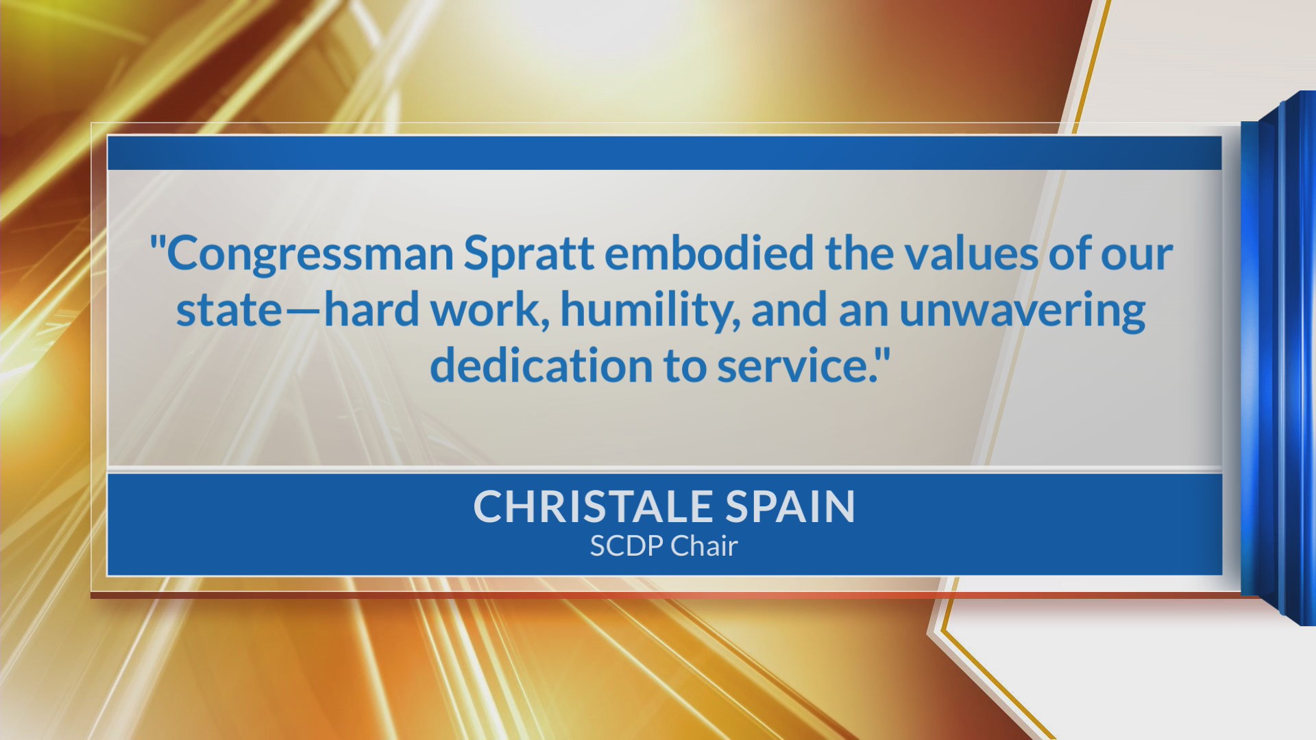 Death of Former Congressman John Spratt – WCBD News 2