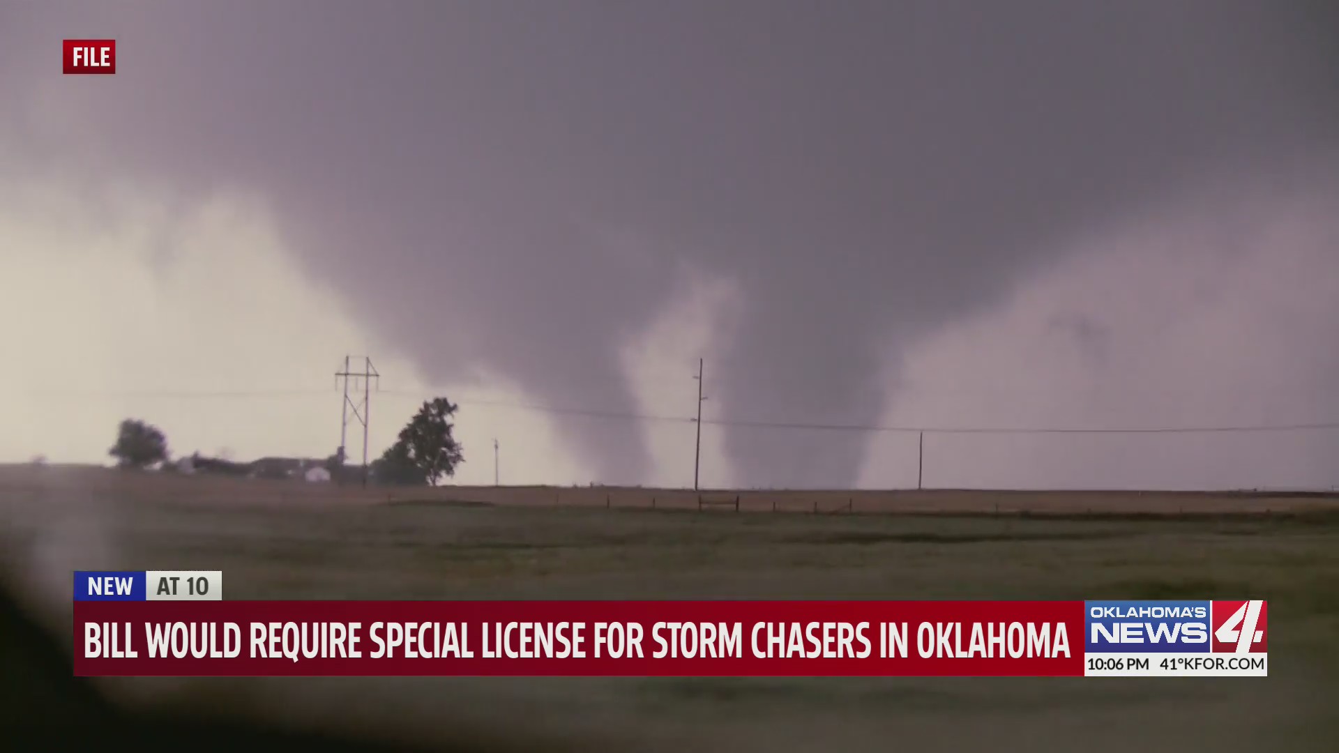 Bill would require special license for storm chasers in Oklahoma – KFOR ...