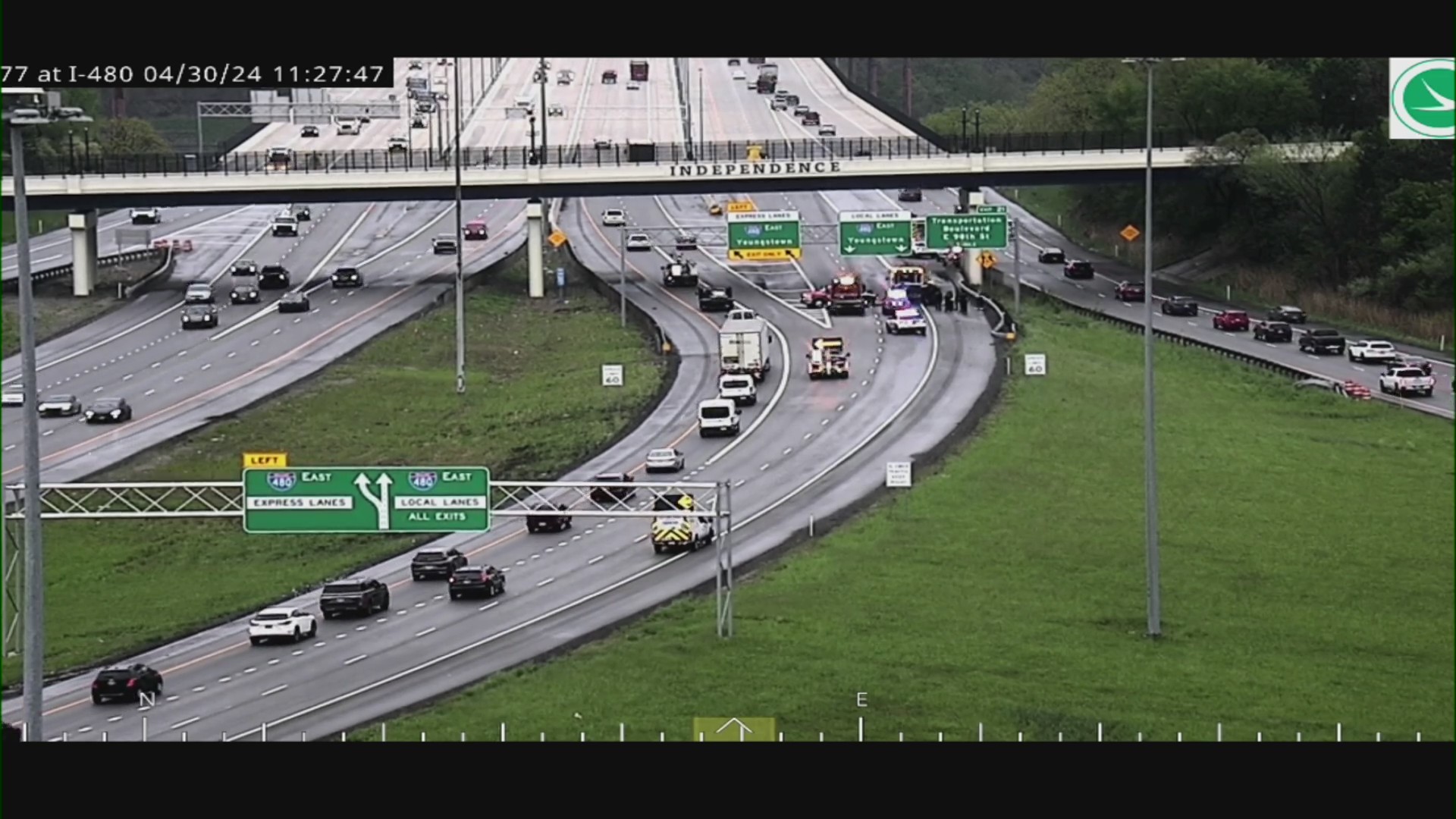 Crash causes slowdown on I-480 East at I-77 – Fox 8 Cleveland WJW