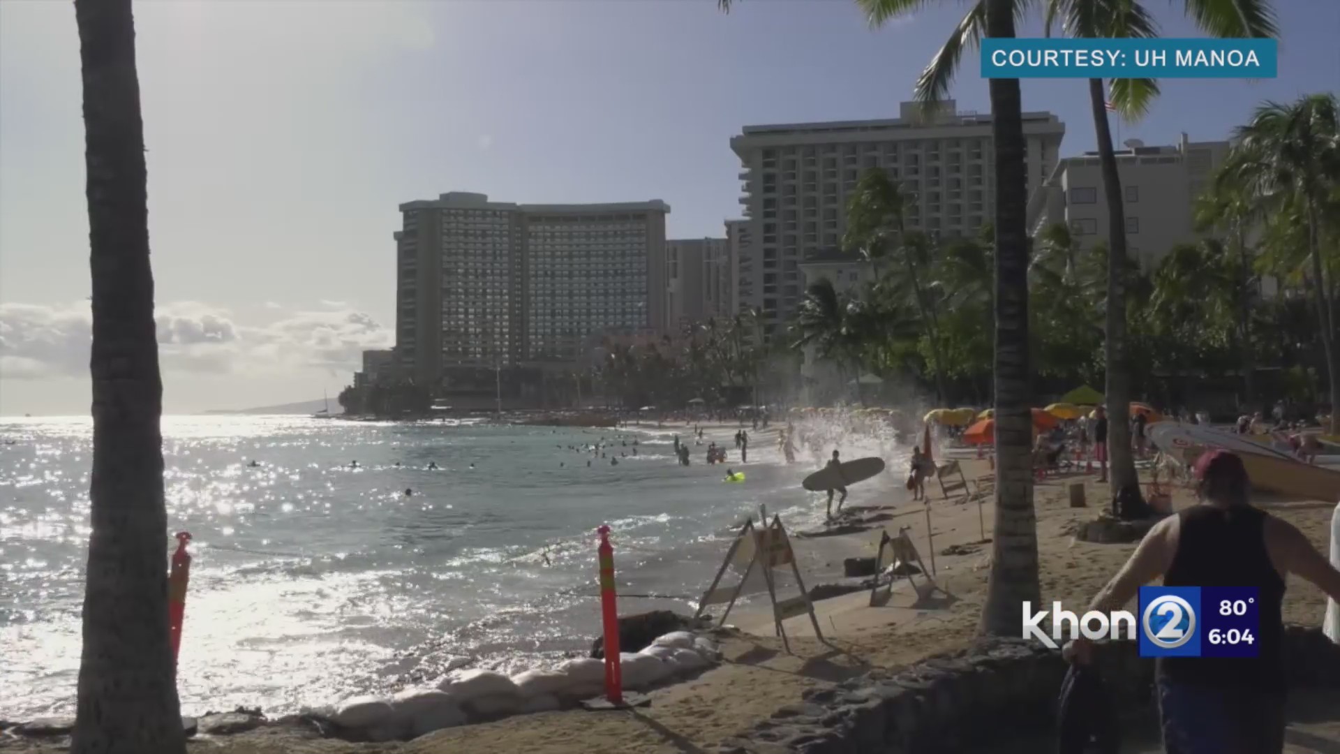 UH Manoa researchers predict 1-foot sea level rise in Waikiki – KHON2