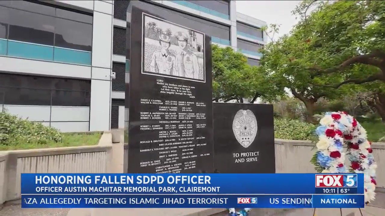 Park gets renamed after fallen San Diego Police Officer Austin Machitar ...