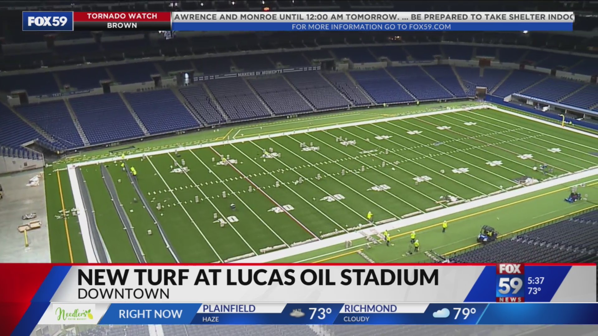 New turf inside Lucas Oil Stadium ahead of upcoming Colts season – Fox 59