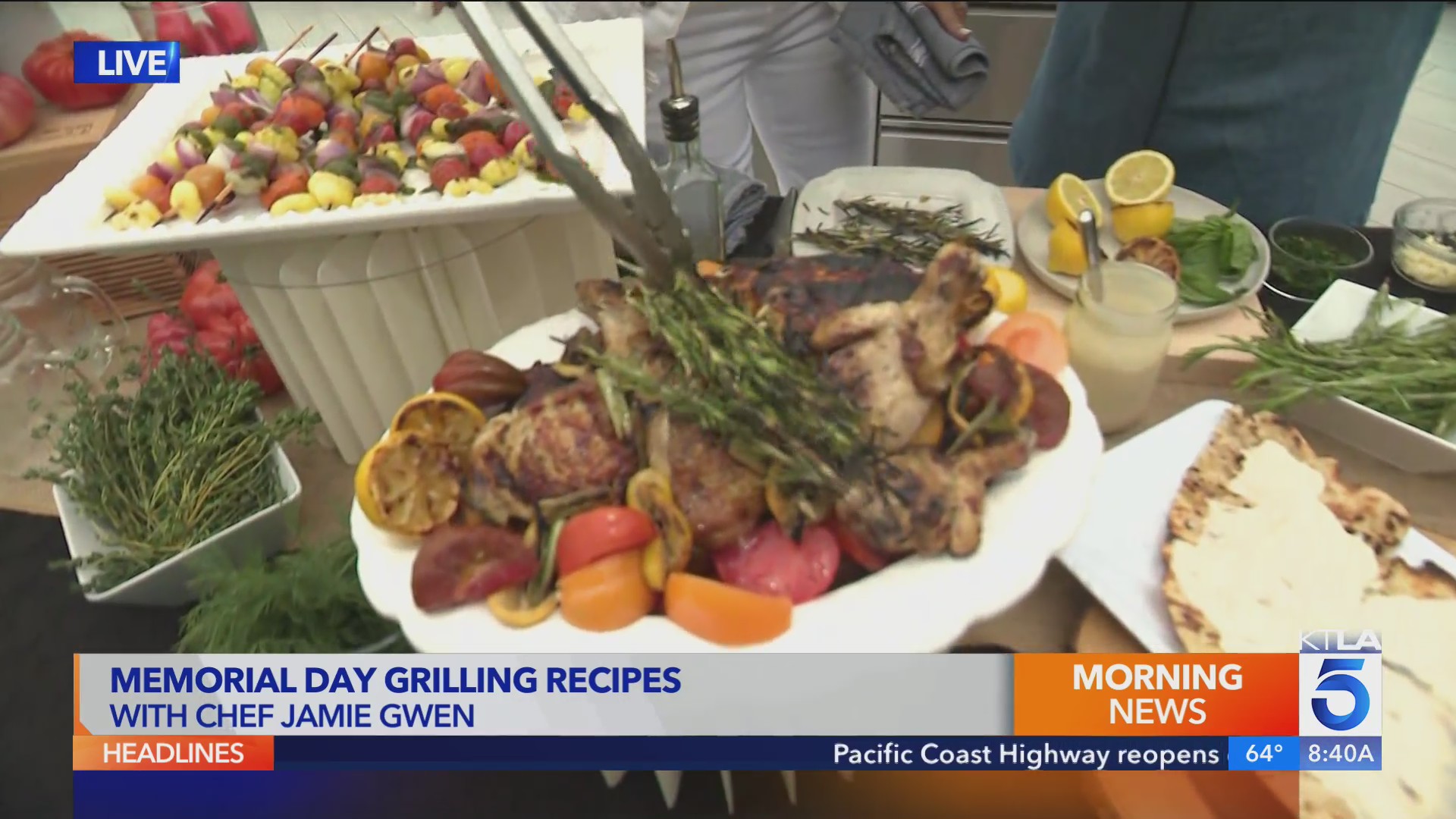 Memorial Day grilling with celebrity chef Jamie Gwen – KTLA