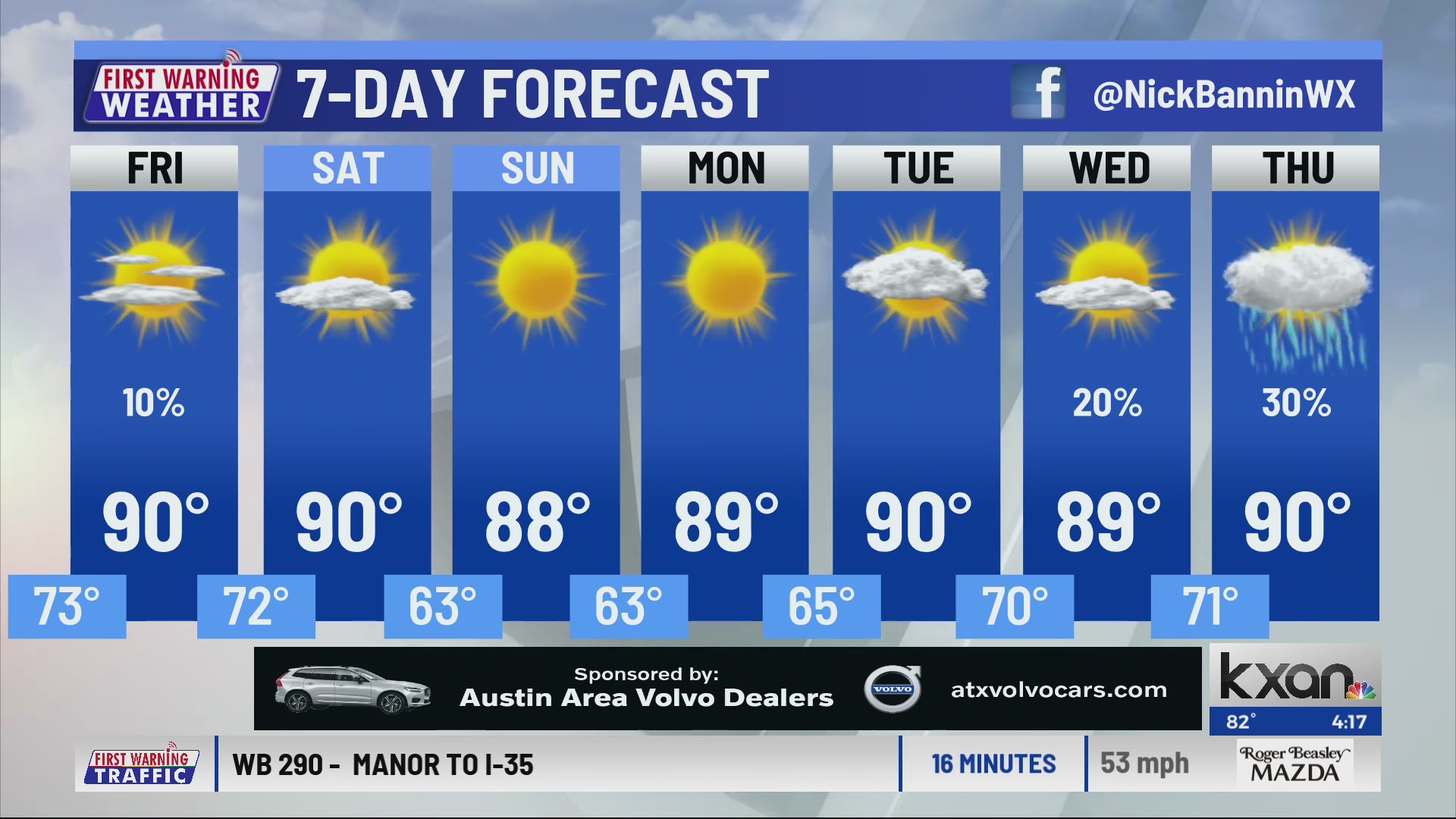 First Warning Weather with Meteorologist Freddy Vela – KXAN Austin