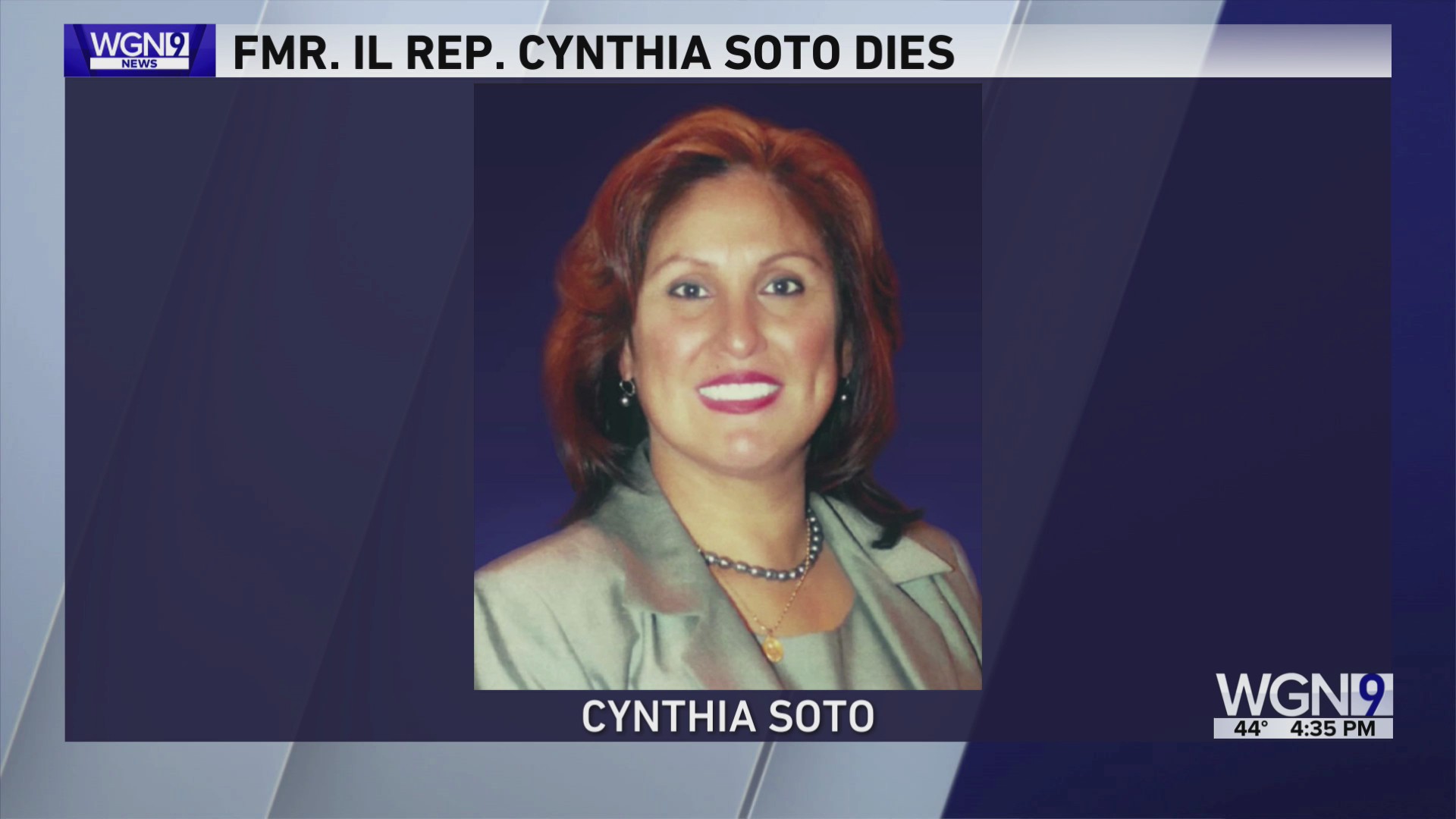 Former Illinois State Rep. Cynthia Soto dies – WGN-TV