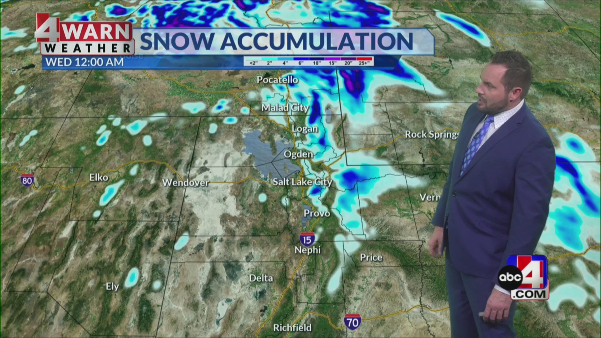 Light rain and snow showers moving in – ABC4 Utah