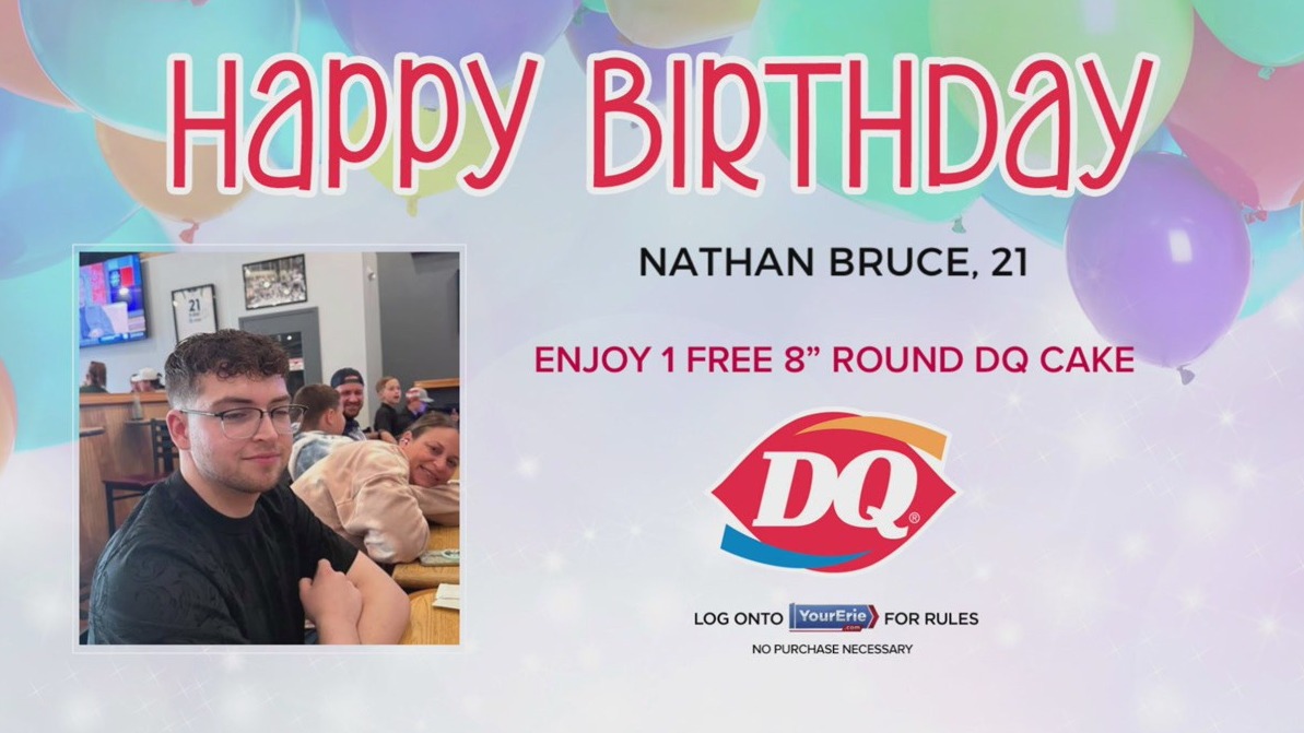Birthdays: Nathan Bruce, 21 – WJET/WFXP/YourErie.com