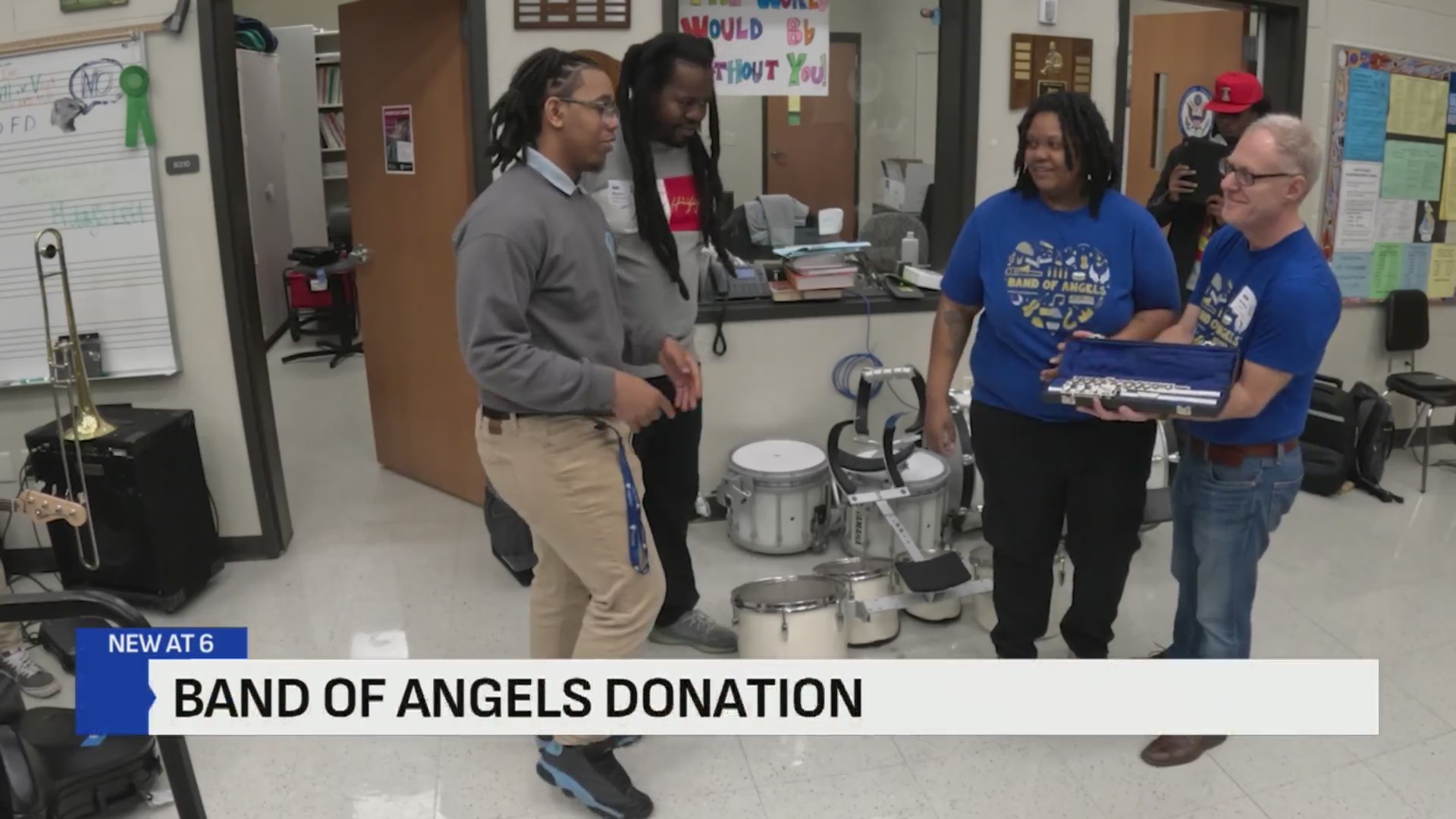 Student on way to play college football receives flute from Band of ...