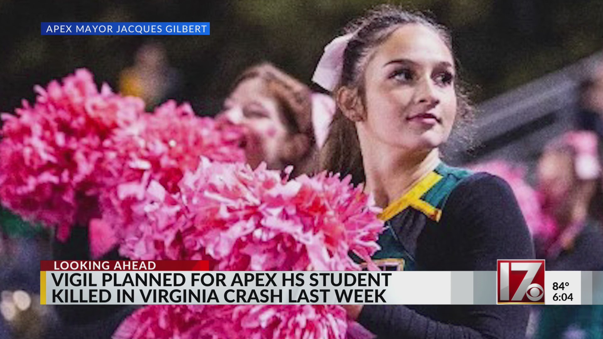 Vigil planned for Apex cheerleader who died in car crash – CBS17.com