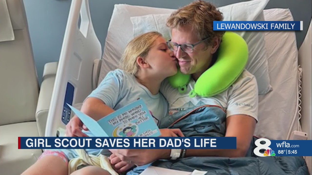 Girl Scout receives highest medal for saving father’s life – WFLA