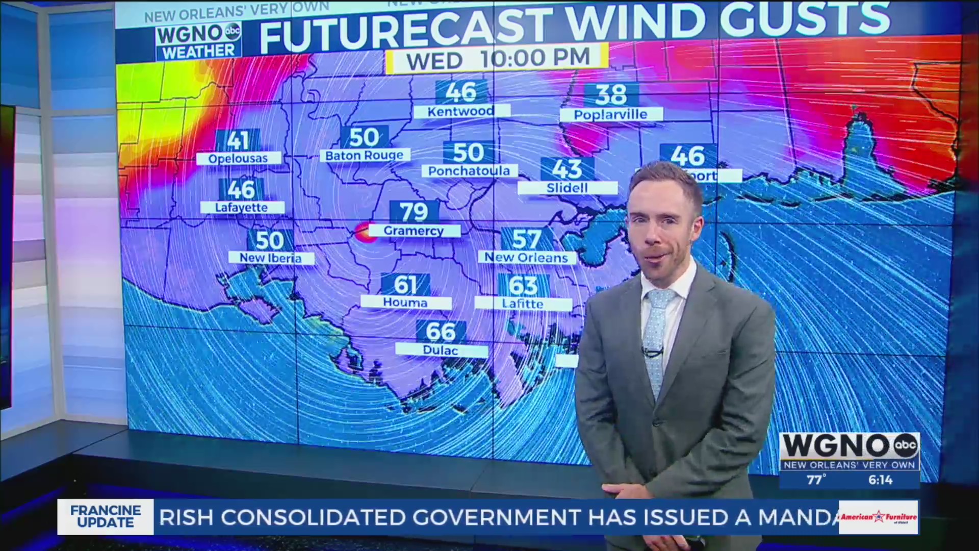 Meteorologist Scot Pilie Talks Wind & Surge Threat – WGNO