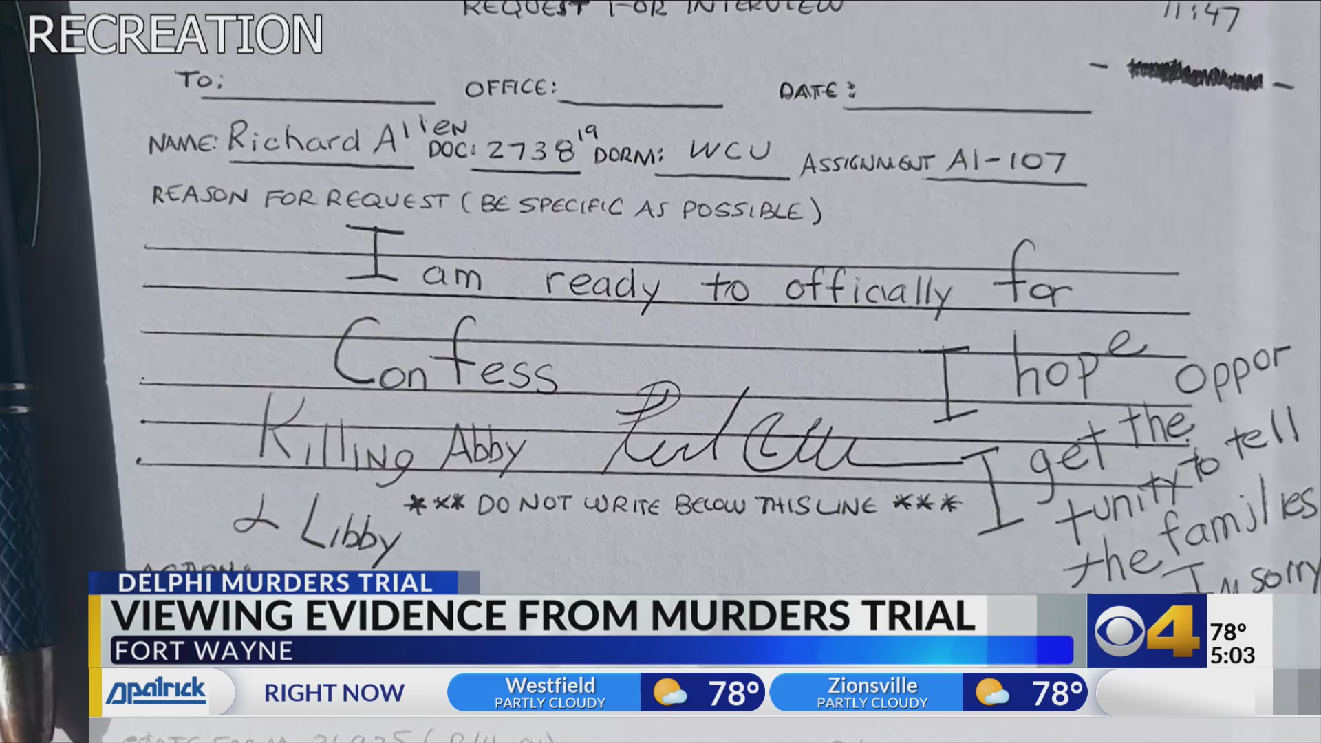 Evidence presented in Delphi Double Murder Trial – Fox 59