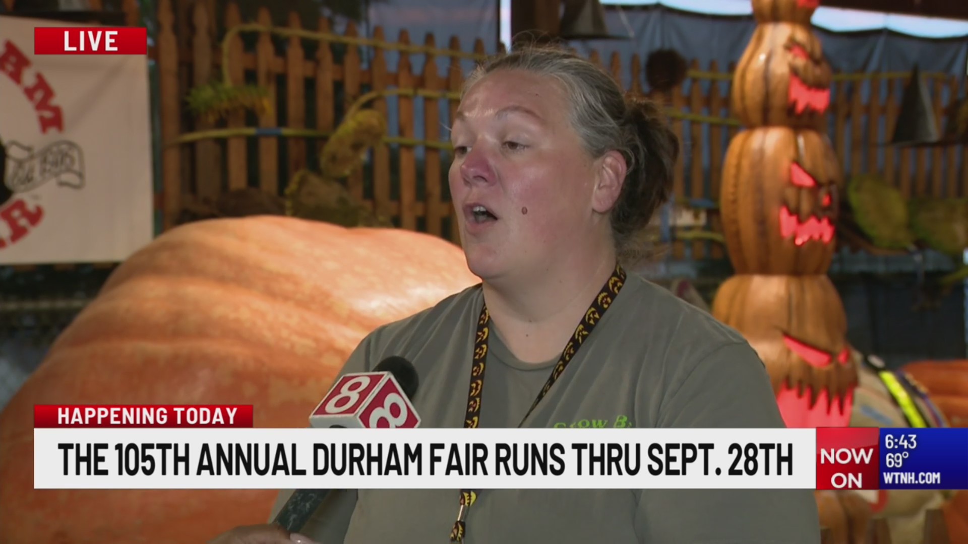 Giant pumpkins at the 105th Durham Fair – WTNH.com