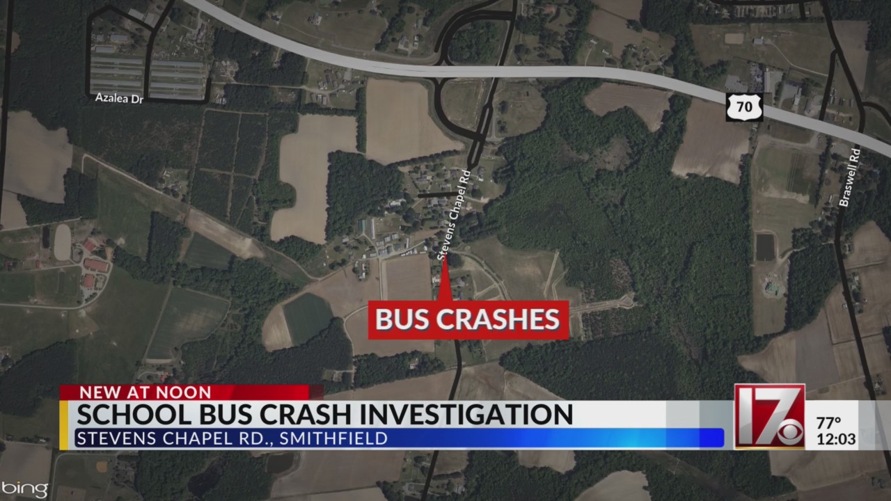 Students injured in Johnston County school bus crash – CBS17.com