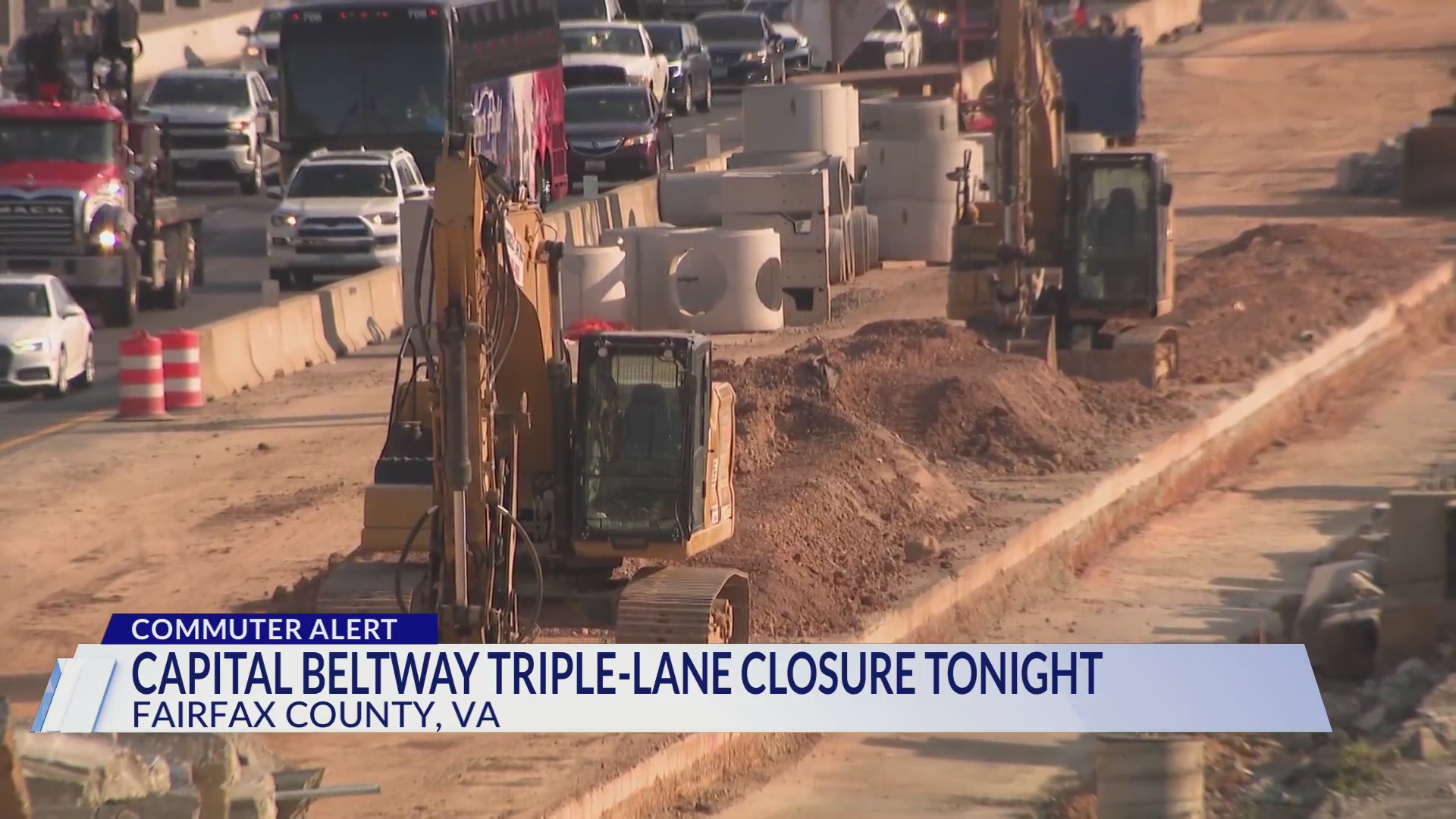 DMV drivers urged to avoid I-495 Beltway outer loop in Fairfax County ...