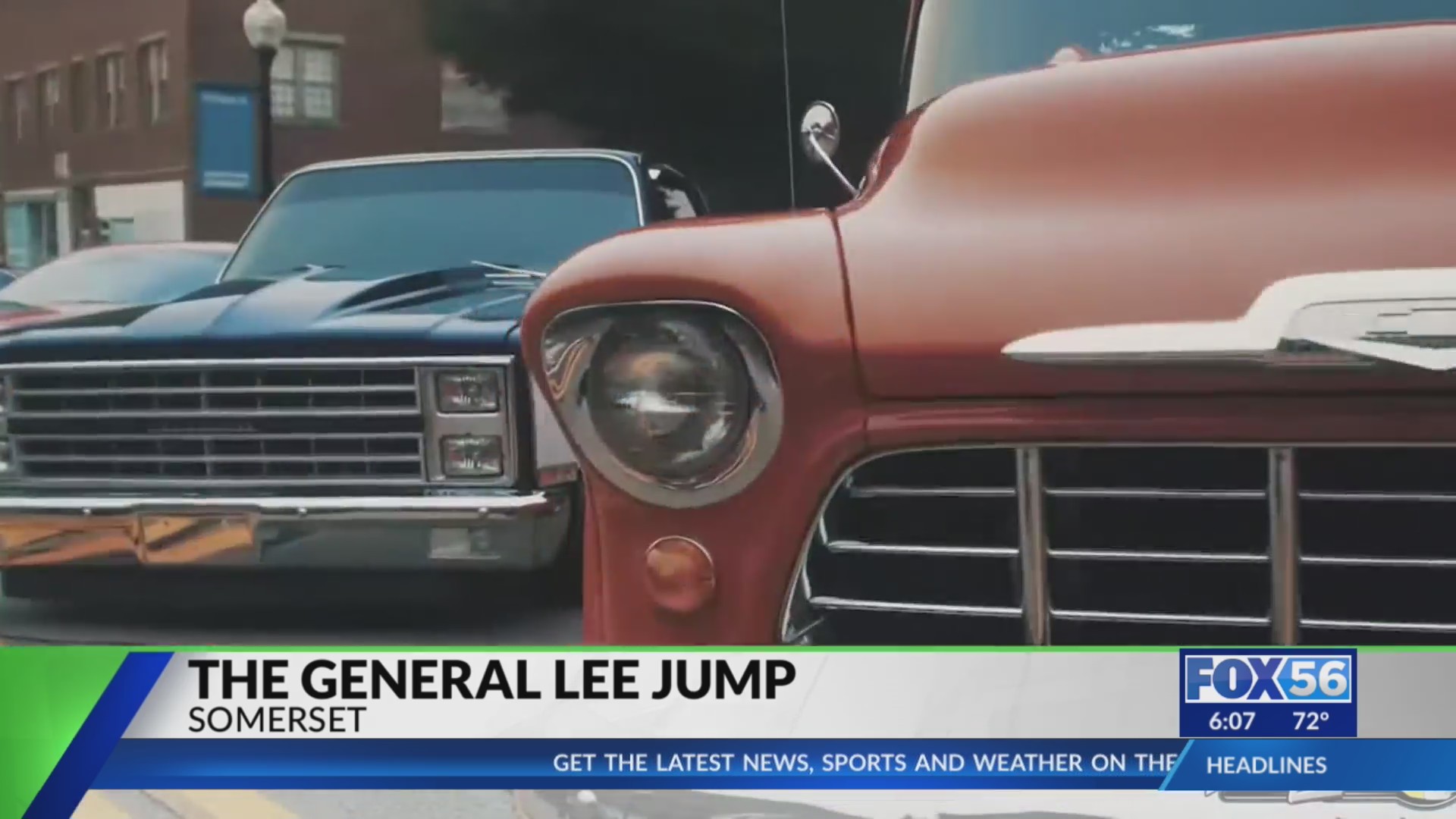 The General Lee set to jump Somerset fountain – FOX 56 News
