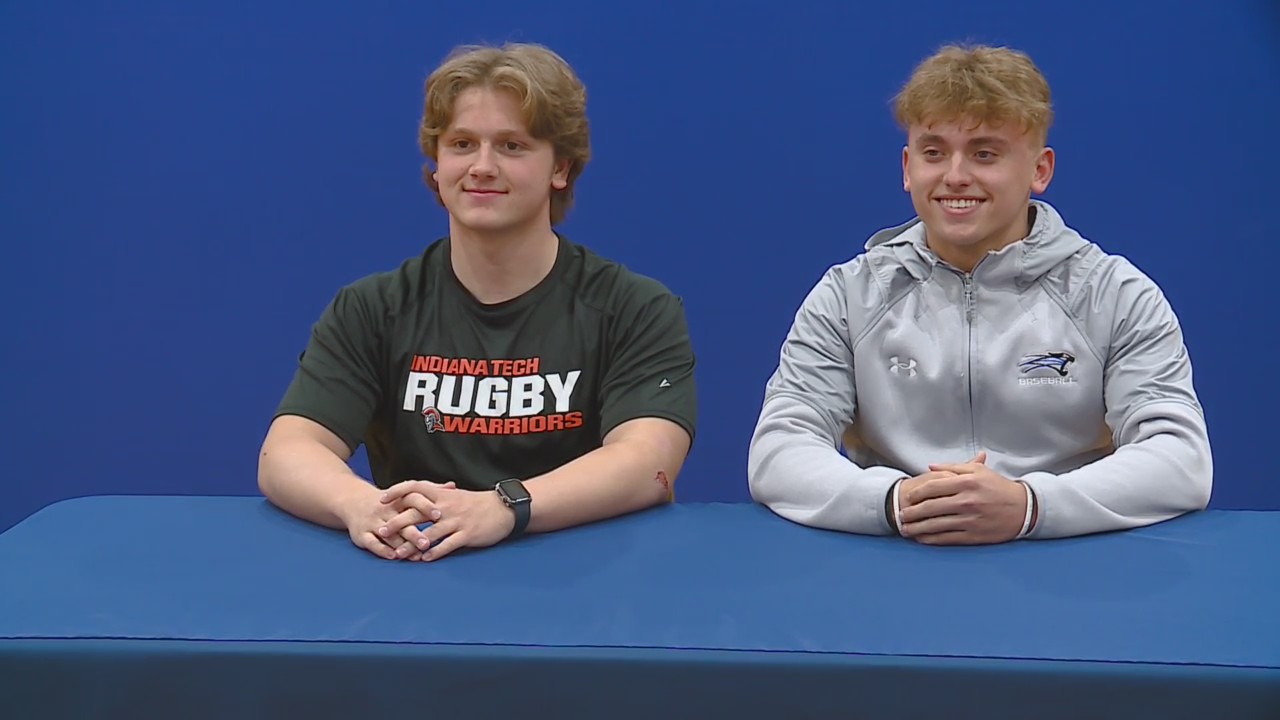 Max Brinker and Caden Brown of Bishop Dwenger HS sign for college – WANE 15