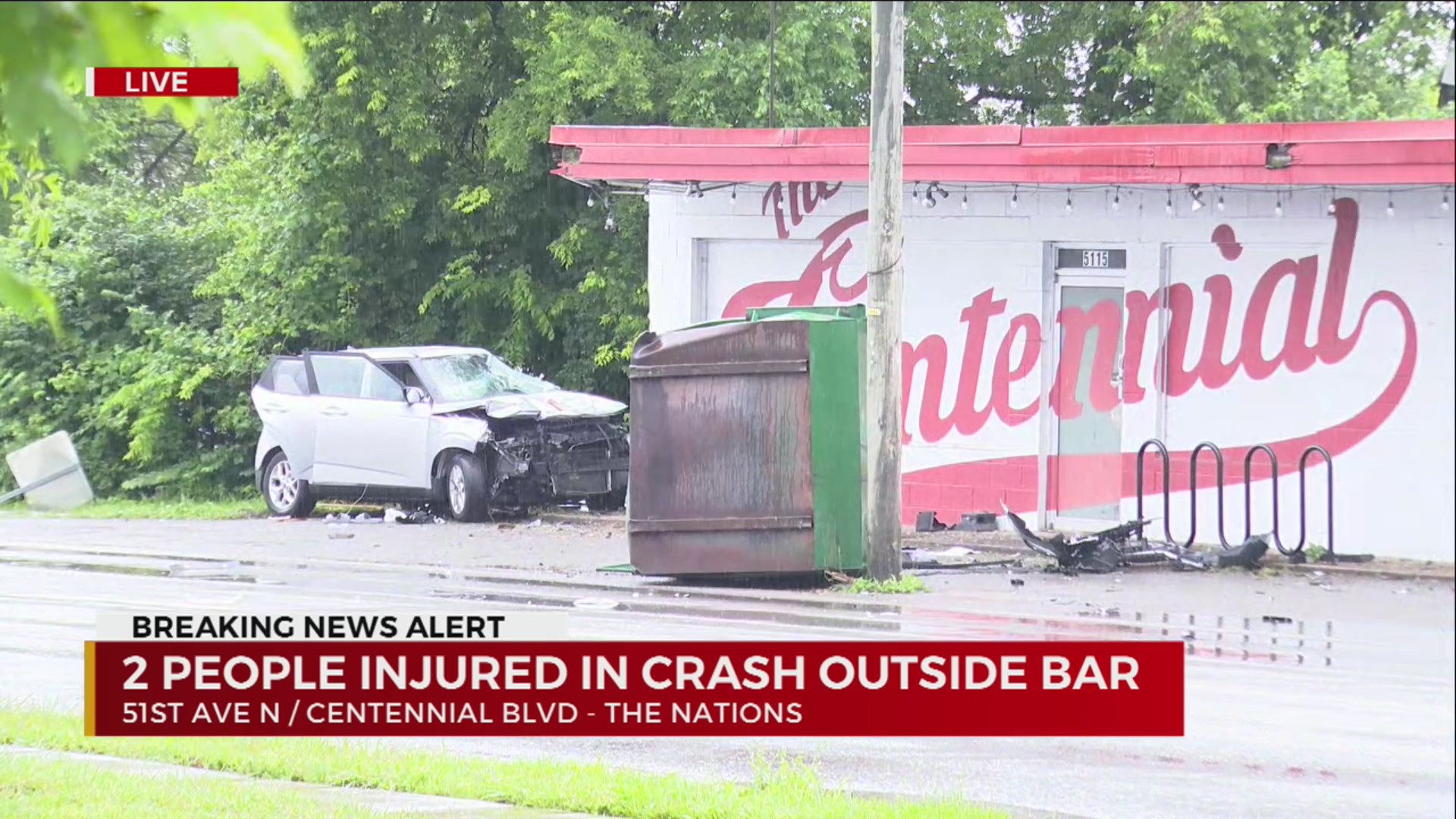 2 critically injured in crash outside bar in The Nations – WKRN News 2