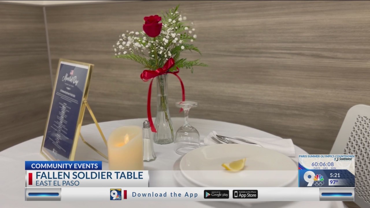 Del Sol sets ‘Fallen Soldier’ table for Memorial Day – KTSM 9 News