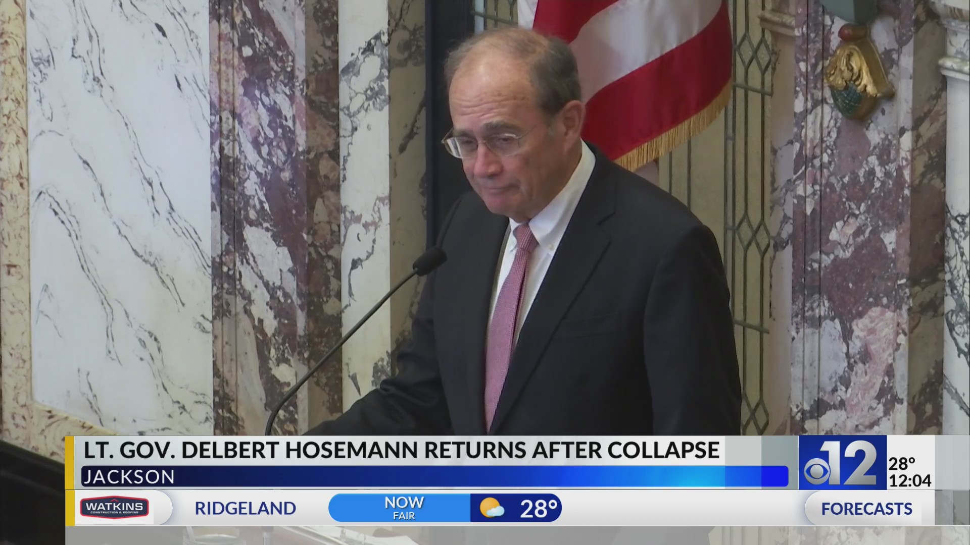 Lt. Governor Hosemann returns to Mississippi State Capitol one day ...
