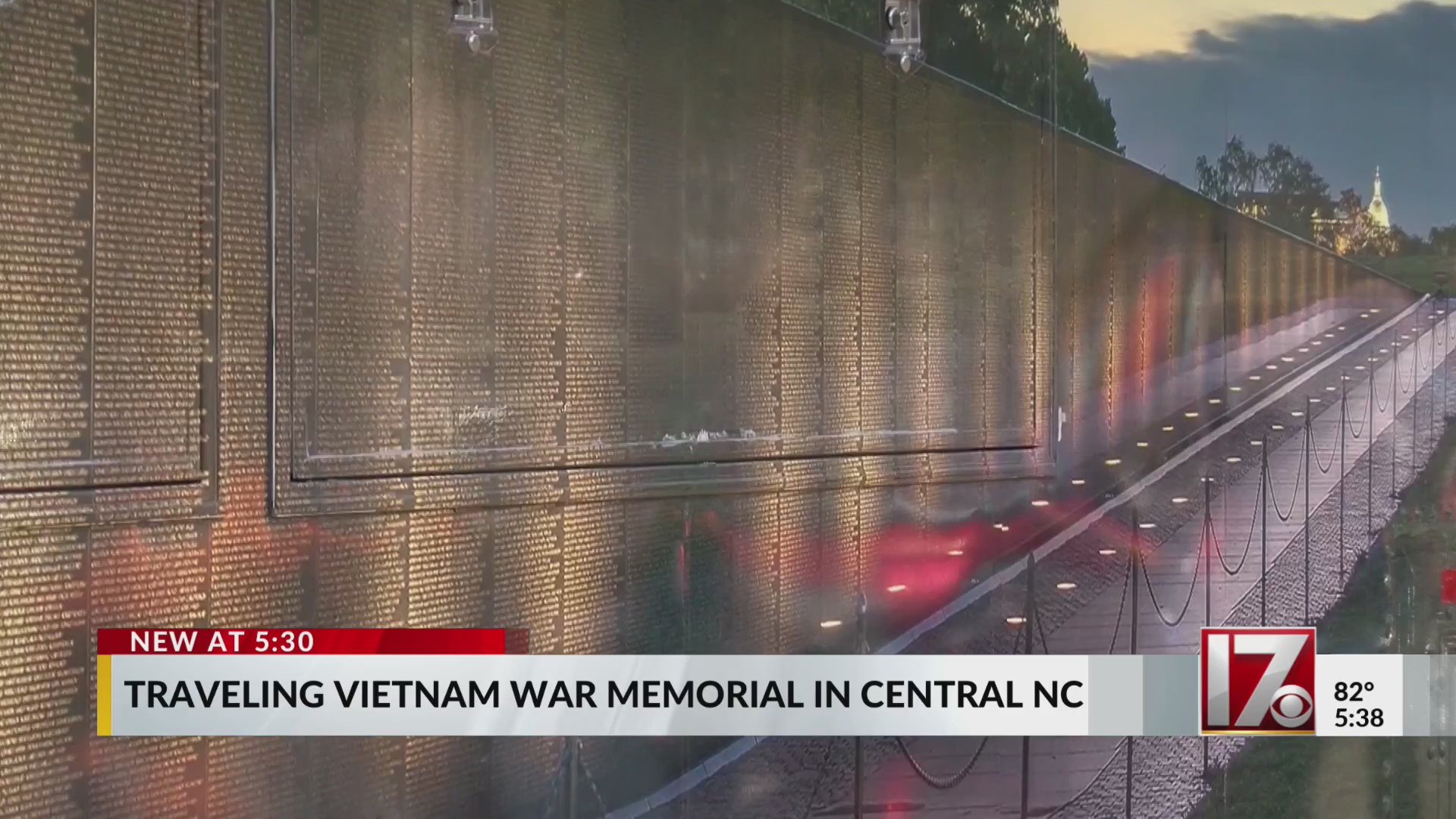 Traveling Vietnam War memorial in central North Carolina – CBS17.com