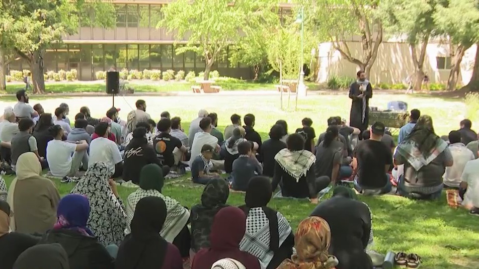 Pro-Palestine protest continues to fifth day on Sacramento State campus ...