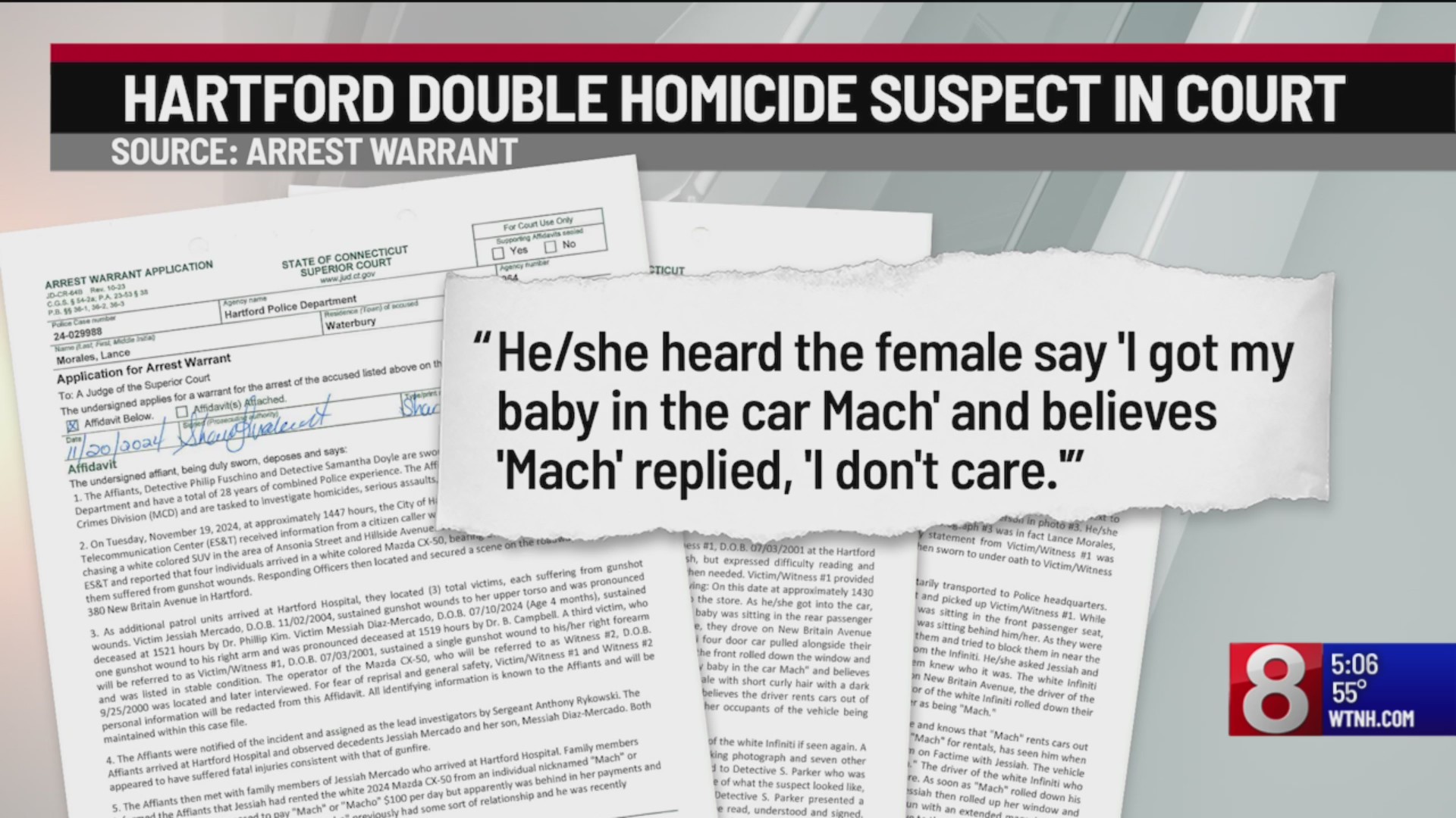 Warrant: Waterbury man knew baby was in the car before deadly double ...
