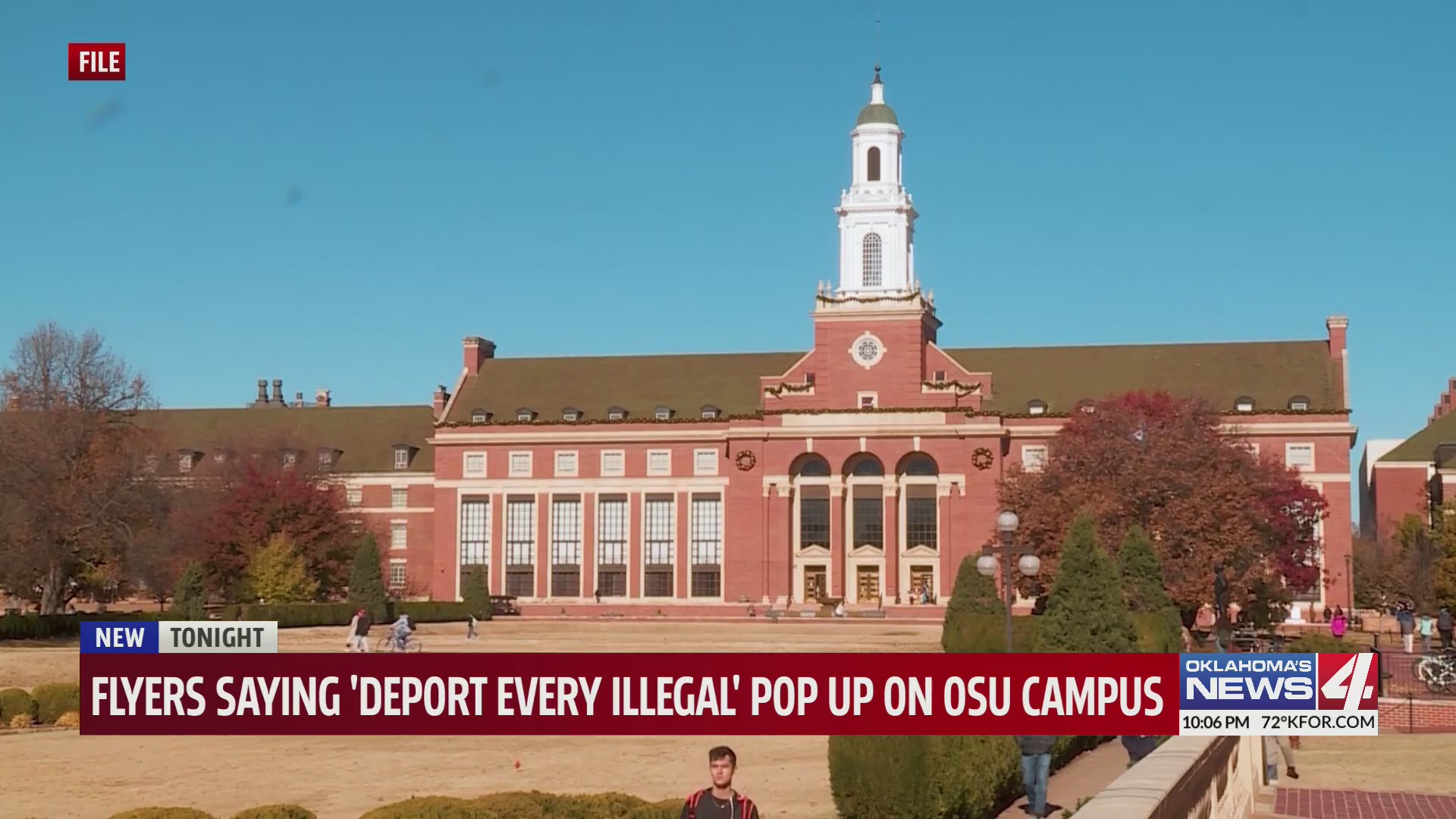 Flyers saying ‘deport every illegal’ pop up on OSU campus – KFOR.com ...