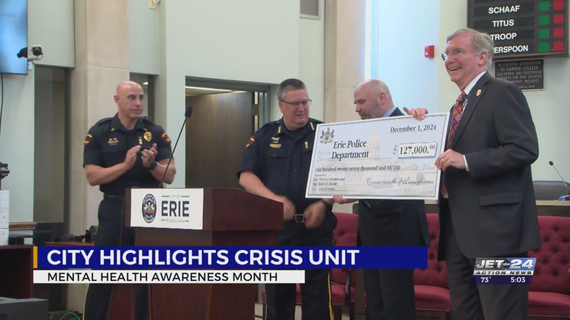 City of Erie Police highlight crisis unit during Mental Health ...