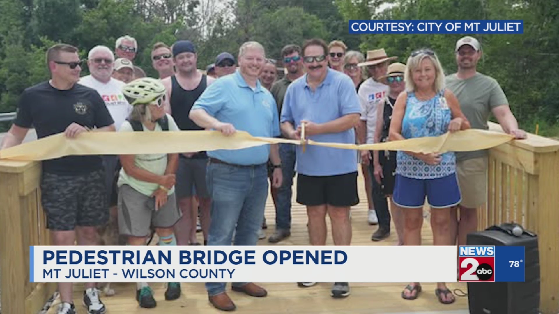 City of Mt. Juliet opens new pedestrian bridge – WKRN News 2