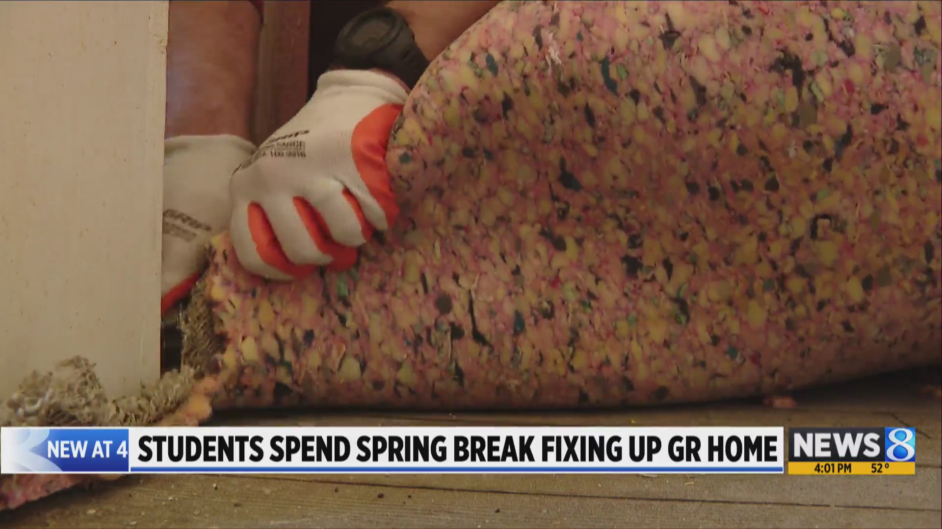 Local college students give up spring break to give back – WOODTV.com