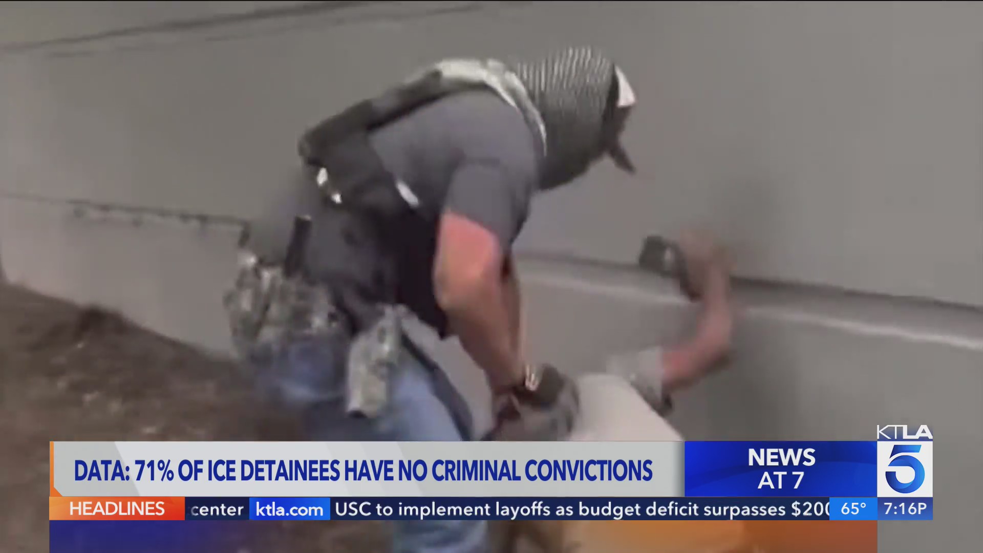 Data: 71% of ICE detainees have no criminal convictions – KTLA