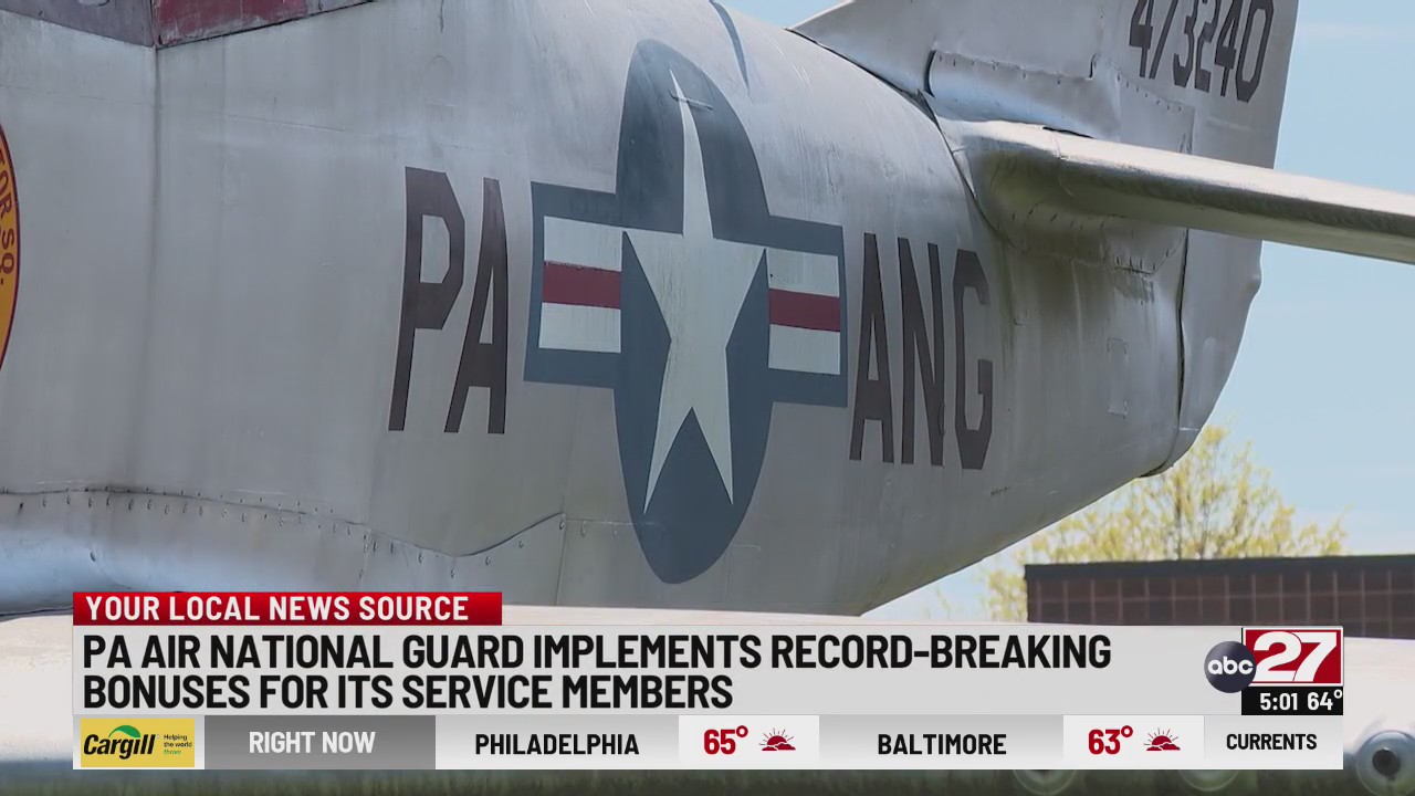 PA Air National Guard implements record bonuses – ABC27