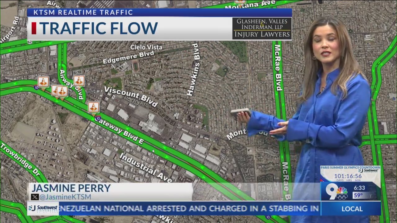 Traffic flow with Jasmine Perry – KTSM 9 News